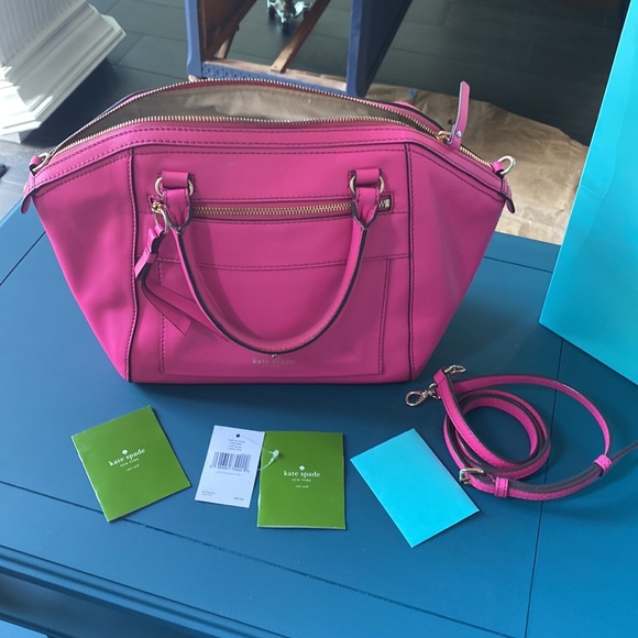 kate spade | Bags | Kate Soade Leather Small City Duffle In Rio Pink ...